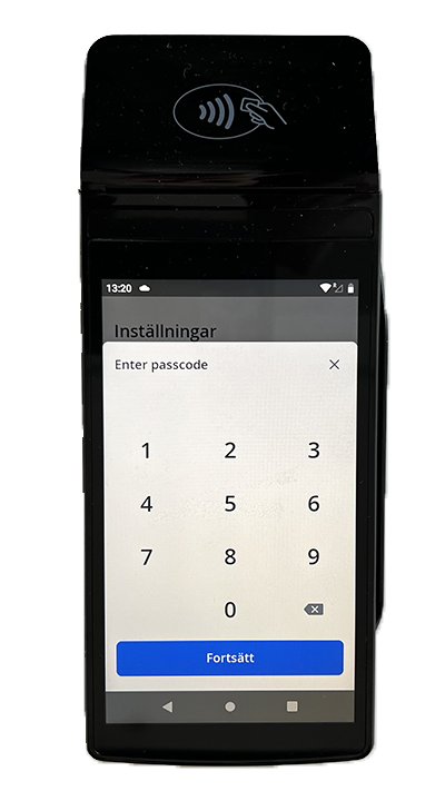 Starta upp Ancon POS appen i BLAST (Adyen S1F2)